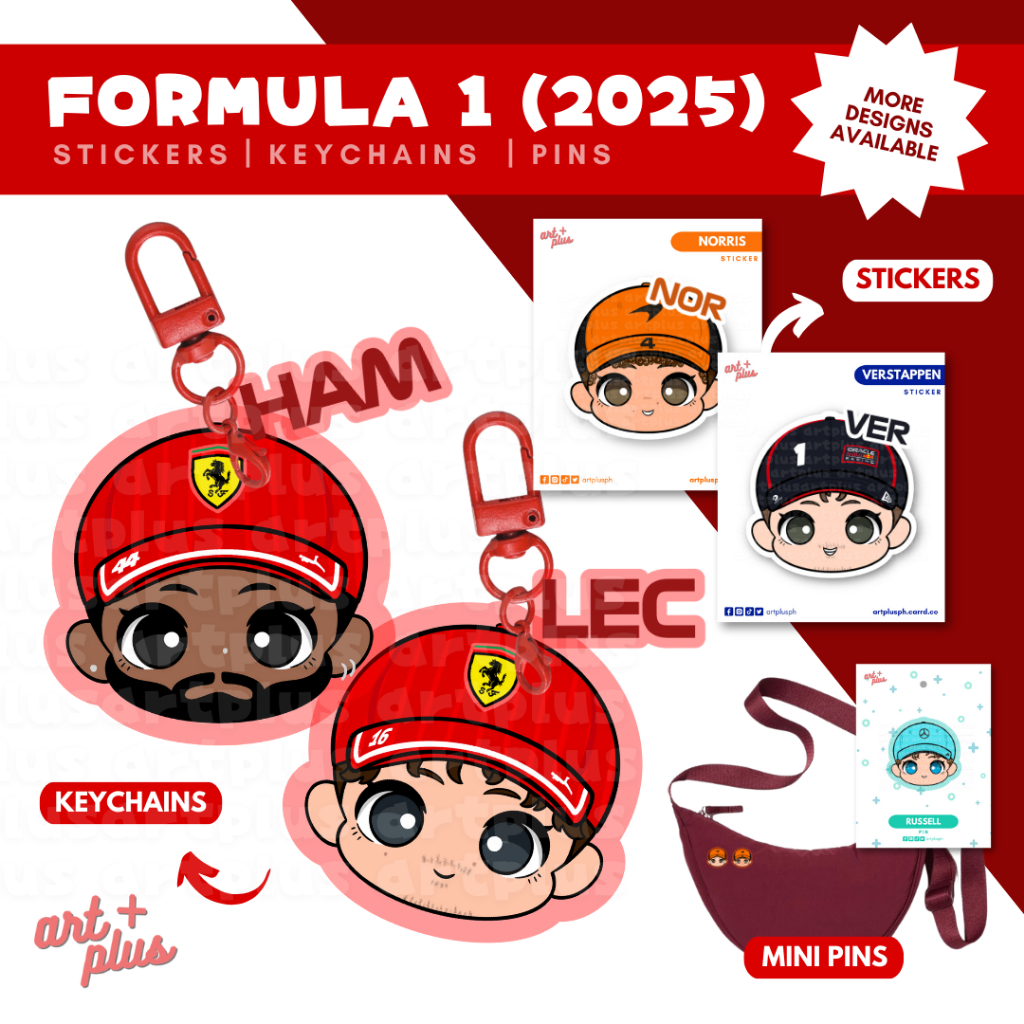 (F1) 2025 Formula 1 Collection ┃Keychains, Stickers, Pins┃Art Plus ...