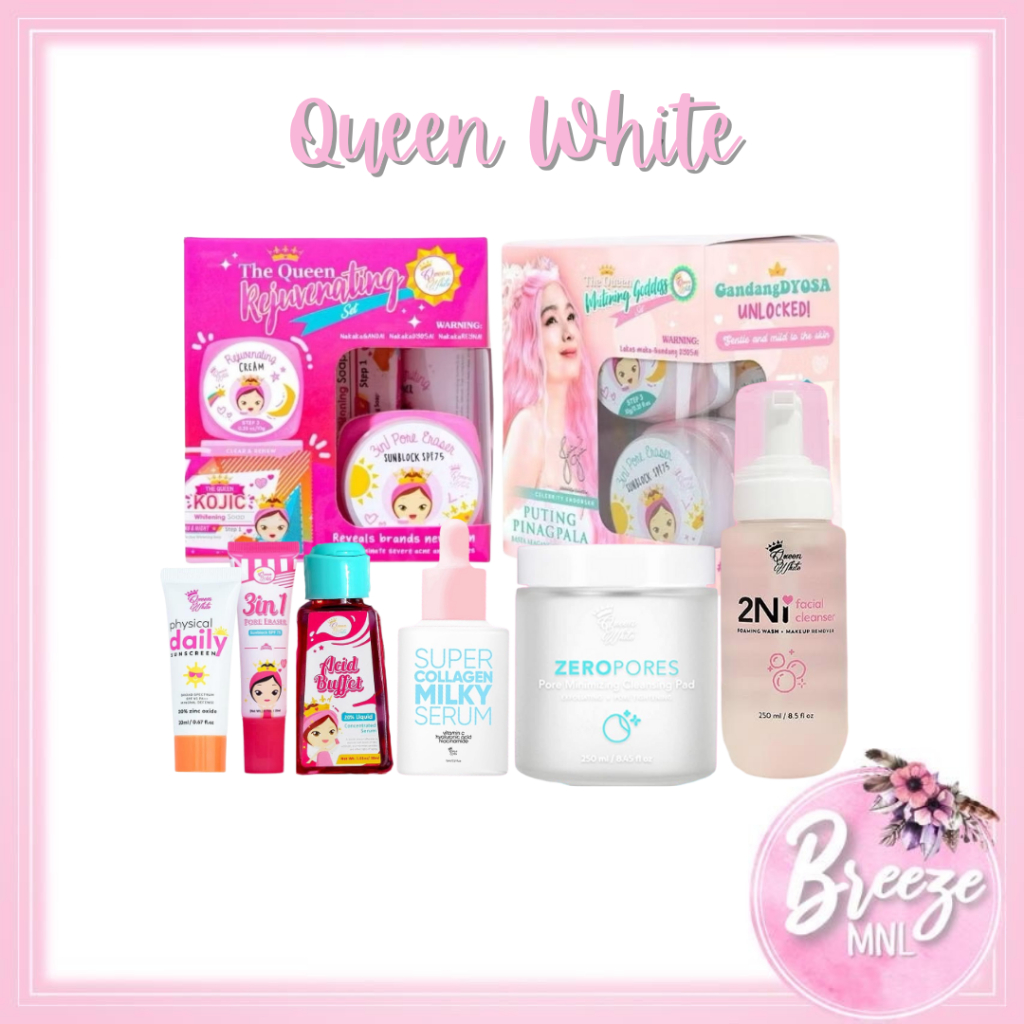 QUEEN WHITE Rejuvenating Goddess Whitening Set Acid Buffet Daily ...