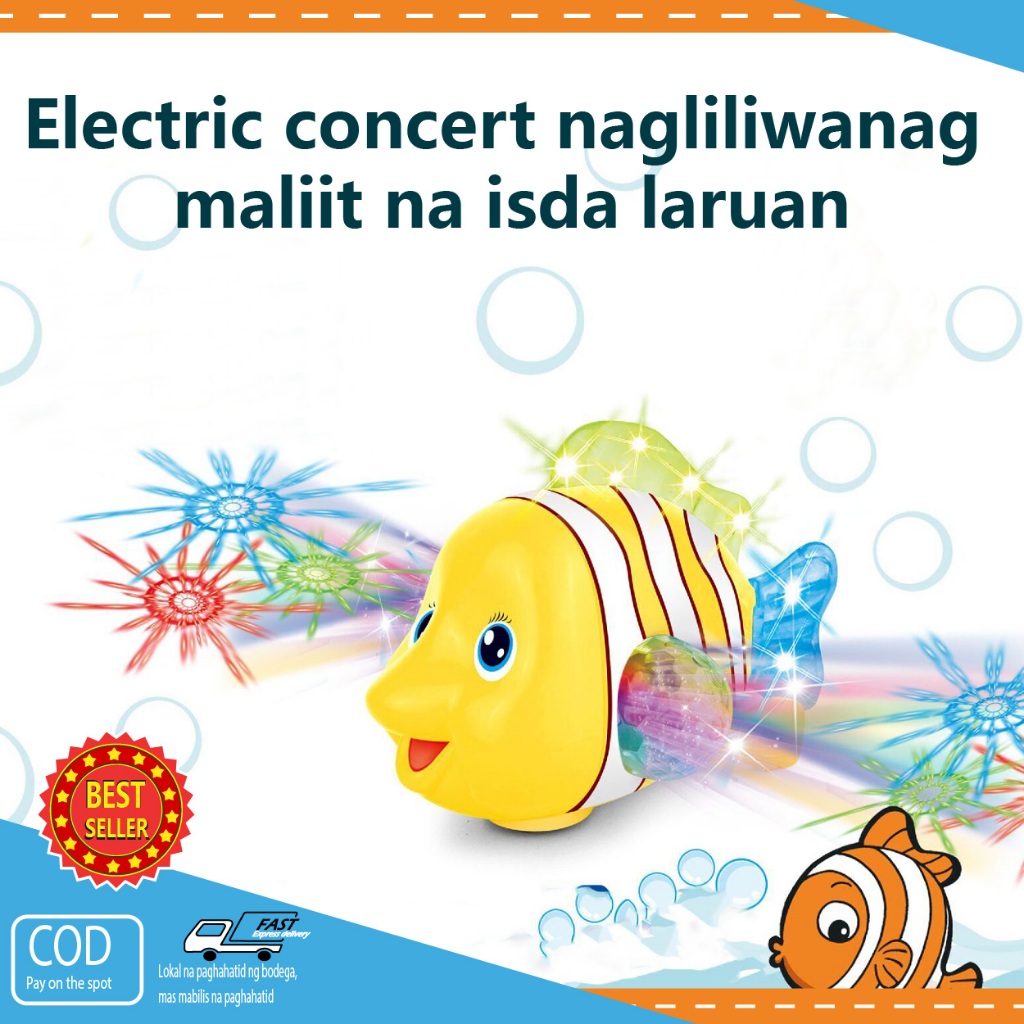Electric concert nagliliwanagmaliit na isda laruan | Shopee Philippines