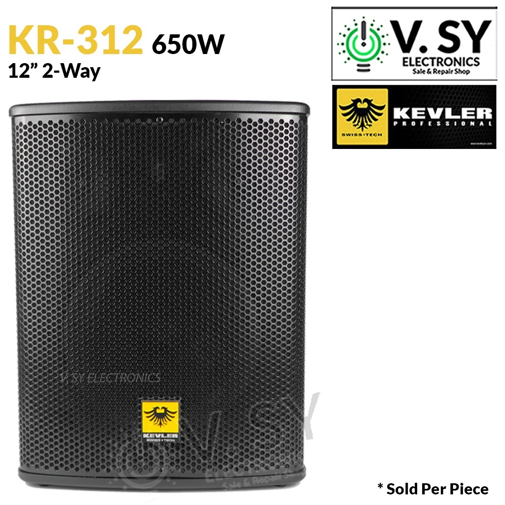 Kevler KR-312 2-Way Bass Reflex 12 Inches 650 Watts Passive Speaker ...