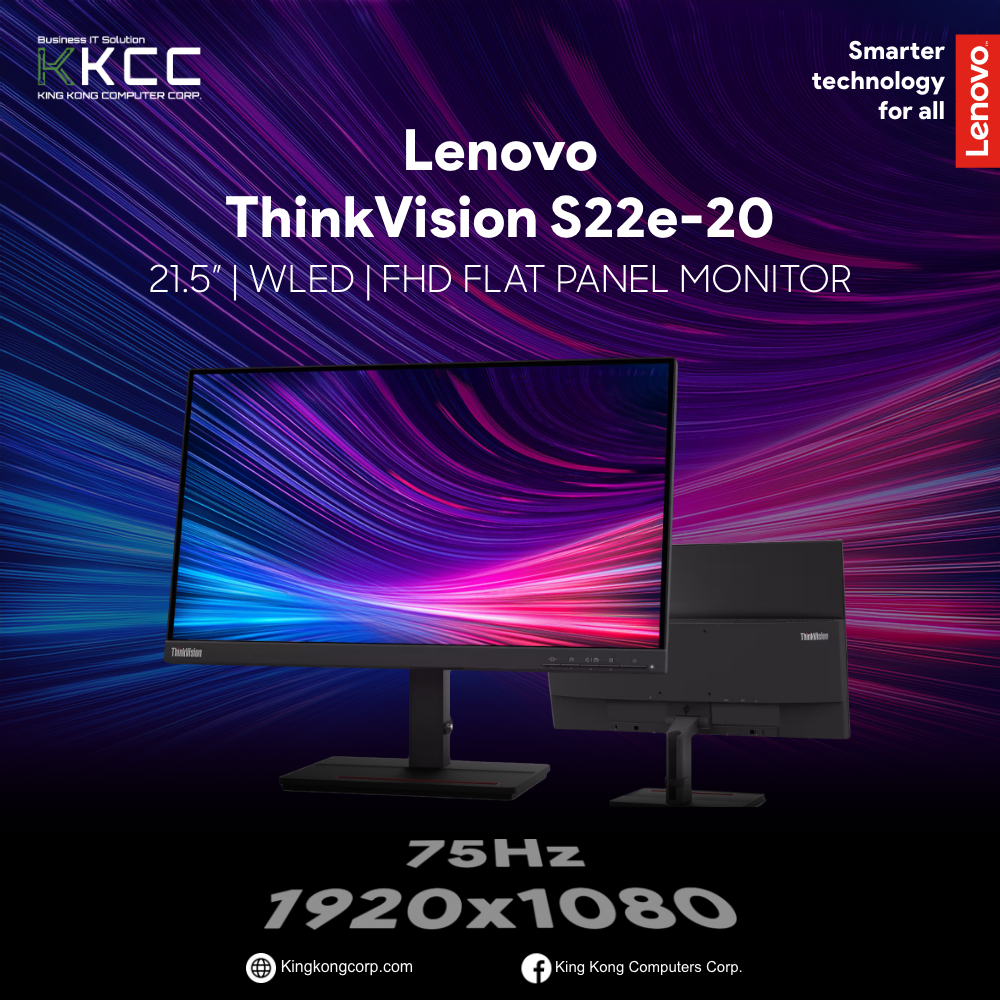 lenovo ThinkVision S22e-20 21.5 inches monitor WLED [BRAND NEW ...