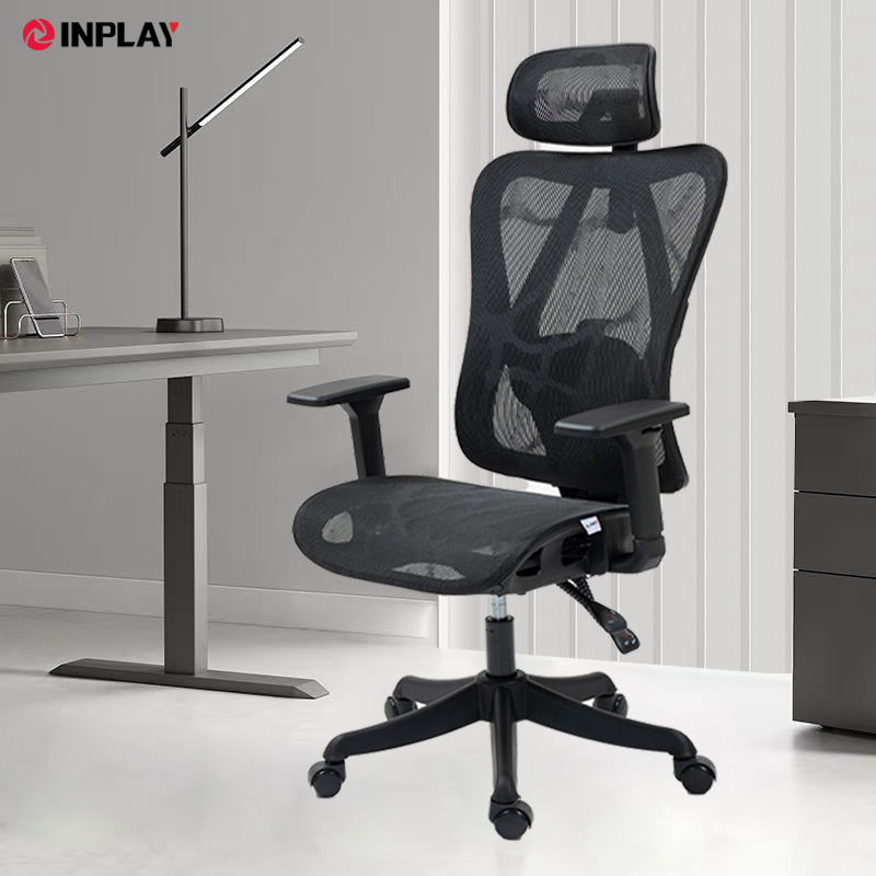 INPLAY EF90 Ergonomic Chair Adjustable Height Breathable Long Sitting ...