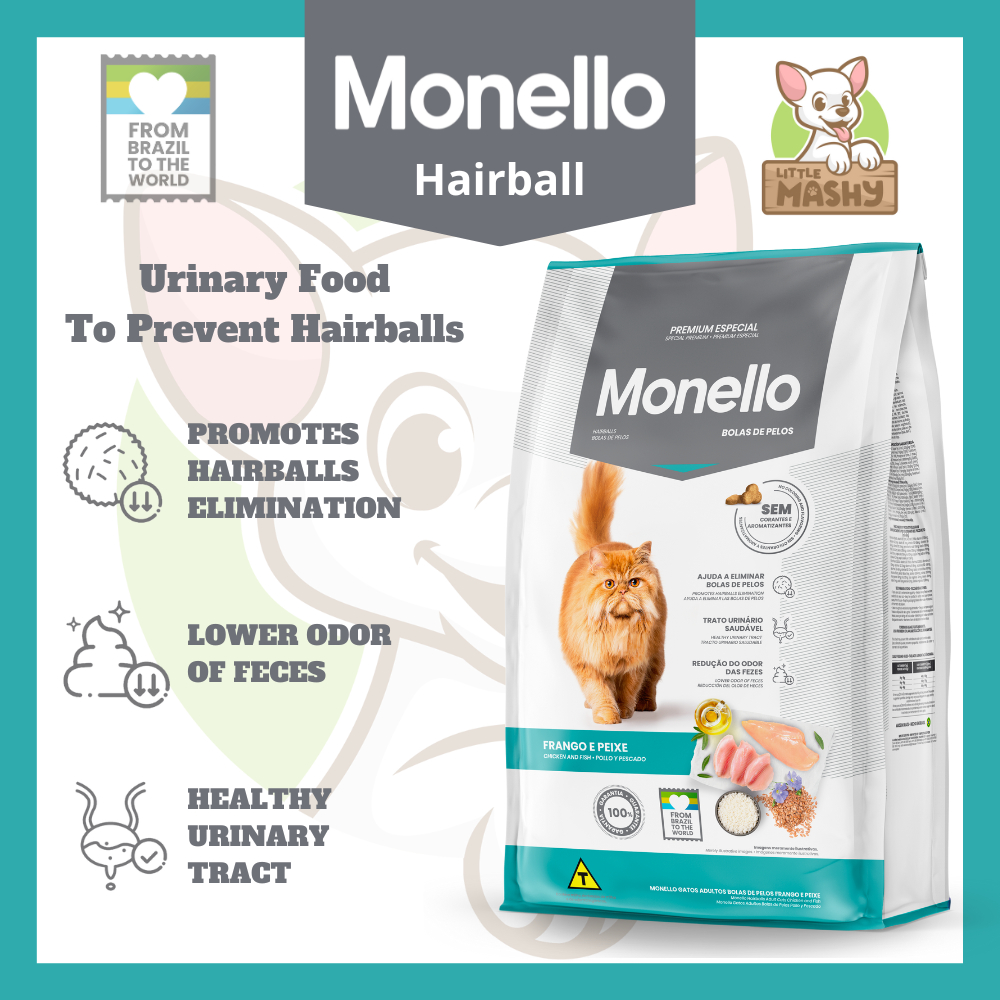 Monello Hairball Urinary 1kg Cat Food (Orig Pack) | Shopee Philippines