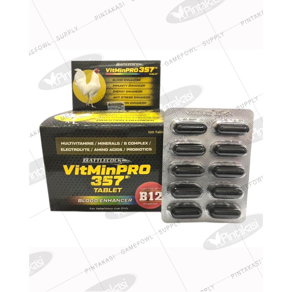 10 tablets Battlecock VitMinPro 357 Probiotic tablet for Conditioning ...