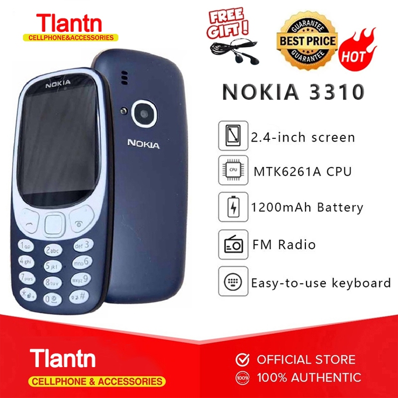 N3310 Dual Sim Keypad Phones FM Radio Micro SD Support Games Mobile Phone | Shopee Philippines