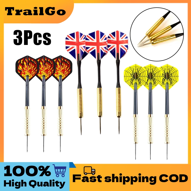 3Pcs 16g Steel Tip Darts Pin Tungsten Flight Metal Steel Needle ...