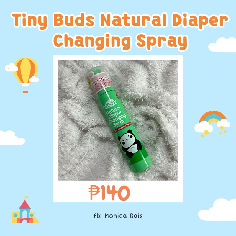 TINYBUDS Natural Diaper Changing spray | Shopee Philippines