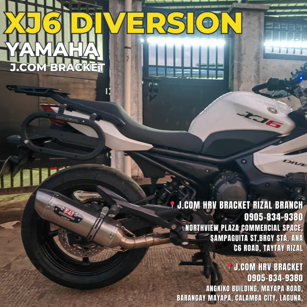 YAMAHA XJ6 DIVERSION TOP BOX BRACKET | SIDE PANNIER BRACKET | J.COM ...