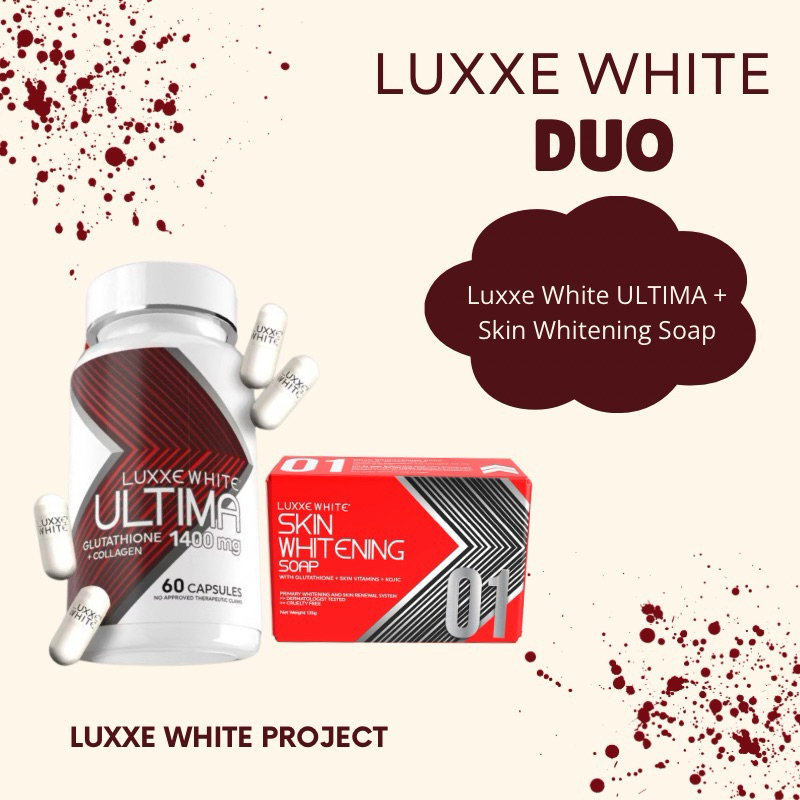 Luxxe White Whitening Duo (Luxxe white ULTIMA + Soap 1) | Shopee ...