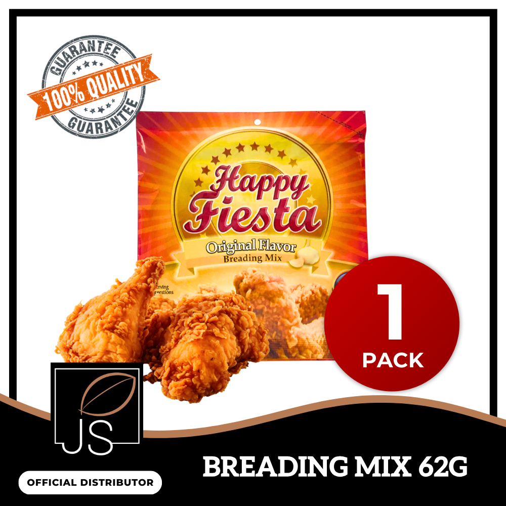 Happy Fiesta Original Breading Mix 62g | For Coatings on Fried Chicken ...