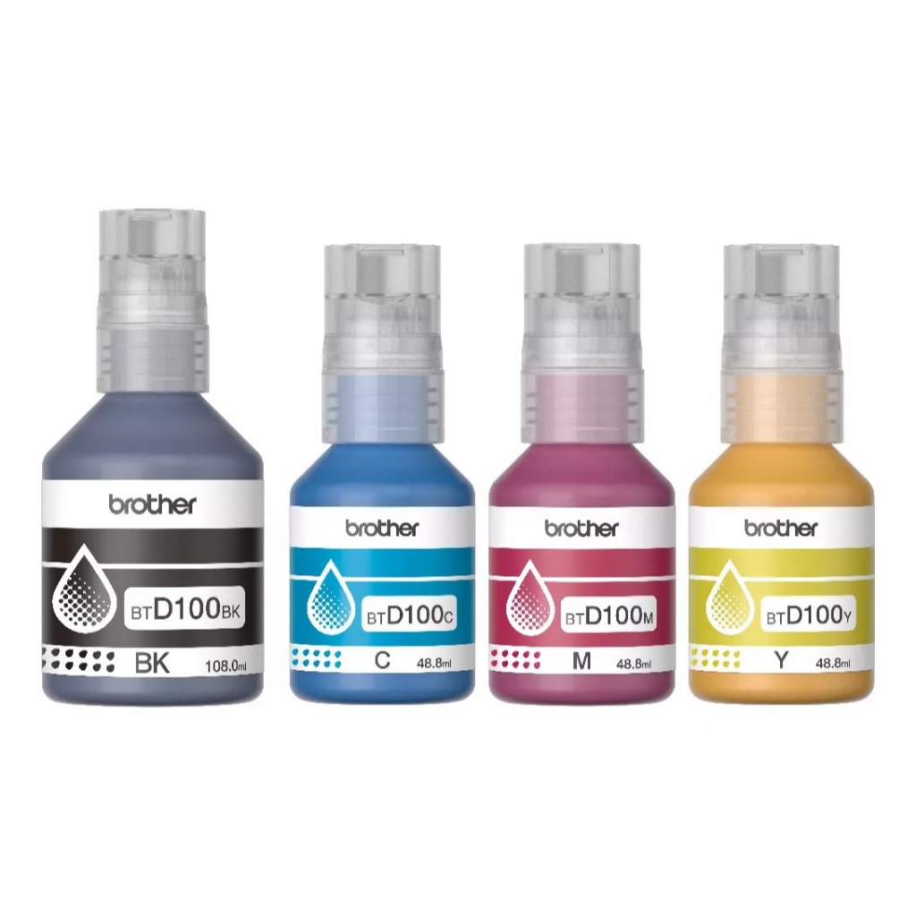 Genuine Brother BTD100BK / BTD100 CMY / BTD100BK 2PK and BTD100CL 3PK ...