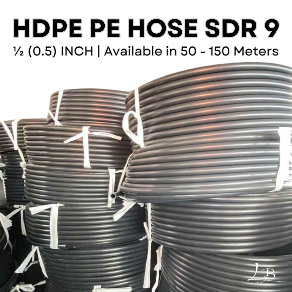 HDPE PE HOSE 1/2" inch 50-150 Meters CERTIFIED SDR 9 | GARDEN ...