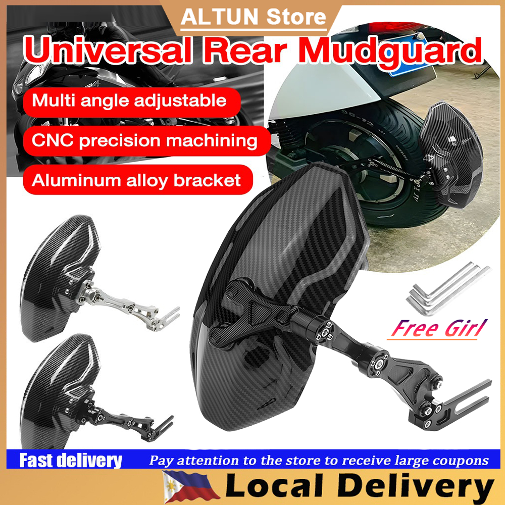 【2025New】Universal Motorcycle Mudguard Rear Fender Extender Mudflap Mud ...