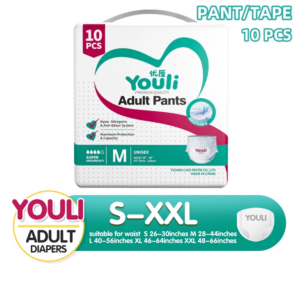 YOULI Adult Diaper Pants/Tape High Quality Breathing Air Adult ...