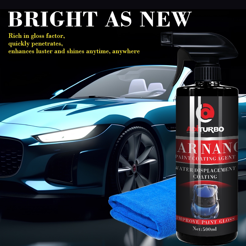 Car Wax Spray and Polish Two-in-one Coating Auto Car Wash and Wax Hydrophobic Nano Ceramic ...
