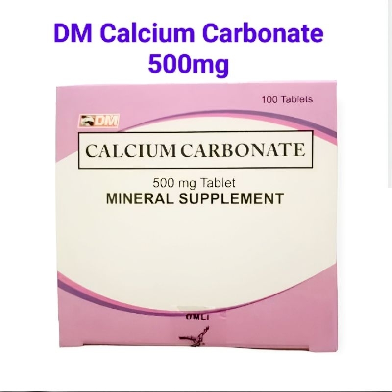 DM Calcium Carbonate 500mg Tablet (100's/box) | Shopee Philippines