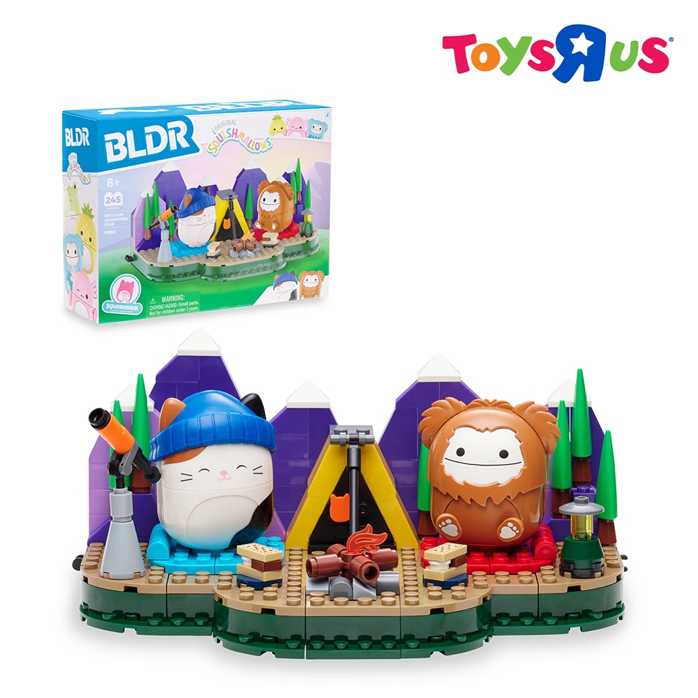 BLDR Squishmallows Outdoor Adventure Club Building Blocks (245 Pieces ...