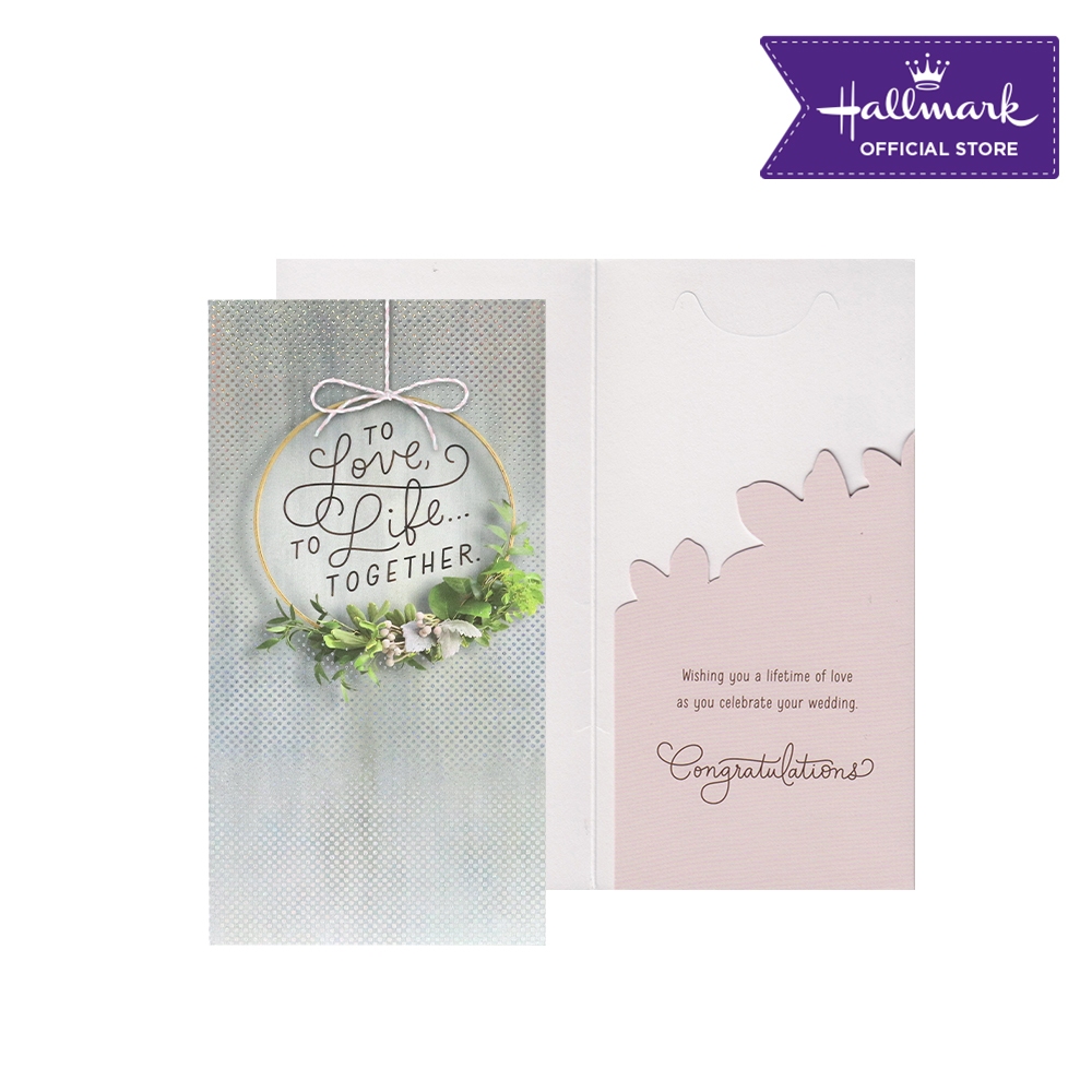 Hallmark Money Enclosure (Wedding - To Love, To Life) with Envelope ...