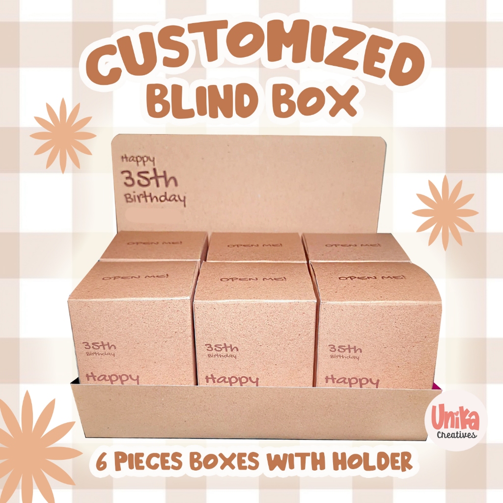 Customized blind box 6pcs with holder | Shopee Philippines