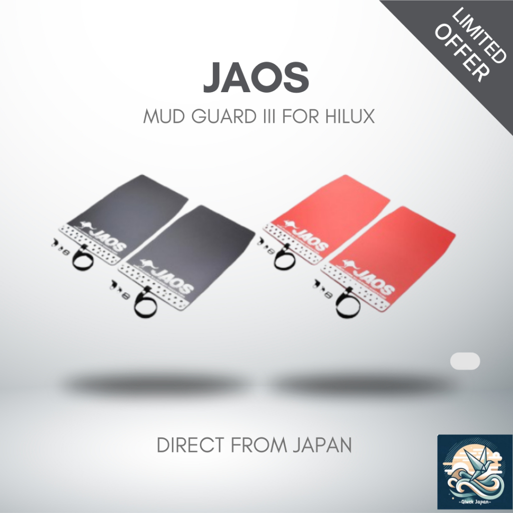 JAOS Mud Guard III Black/Red for Hilux 125Series Z "GR SPORT" REAR ...