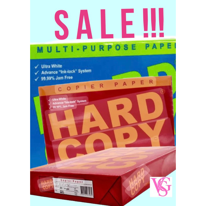 HARD COPY Bond Paper 70gms SHORT LONG 200’s | Shopee Philippines