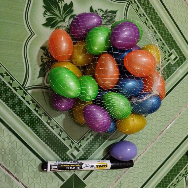 easter egg/party eggs(1.5")(30pcs.)kasize ng itlog ng pugo | Shopee ...