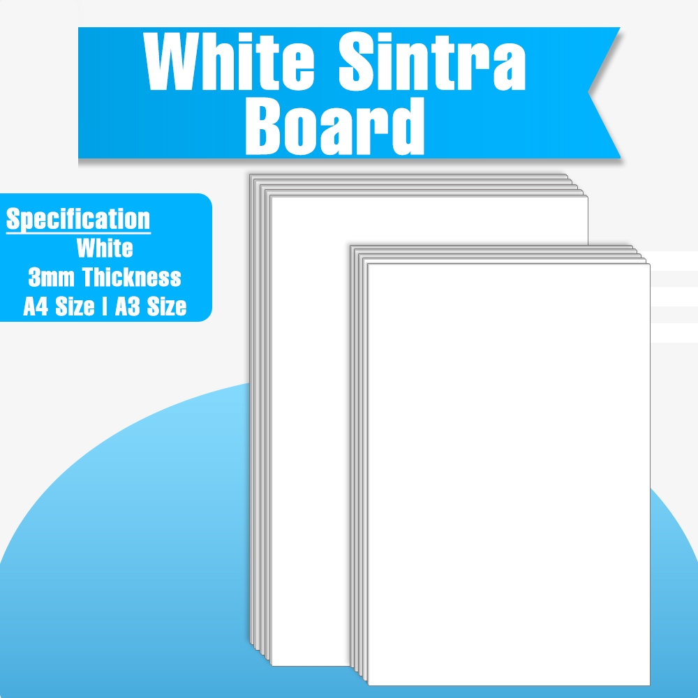 30pcs SINTRA Board A4/A3 Size White SINTRA Lite 3mm | Shopee Philippines