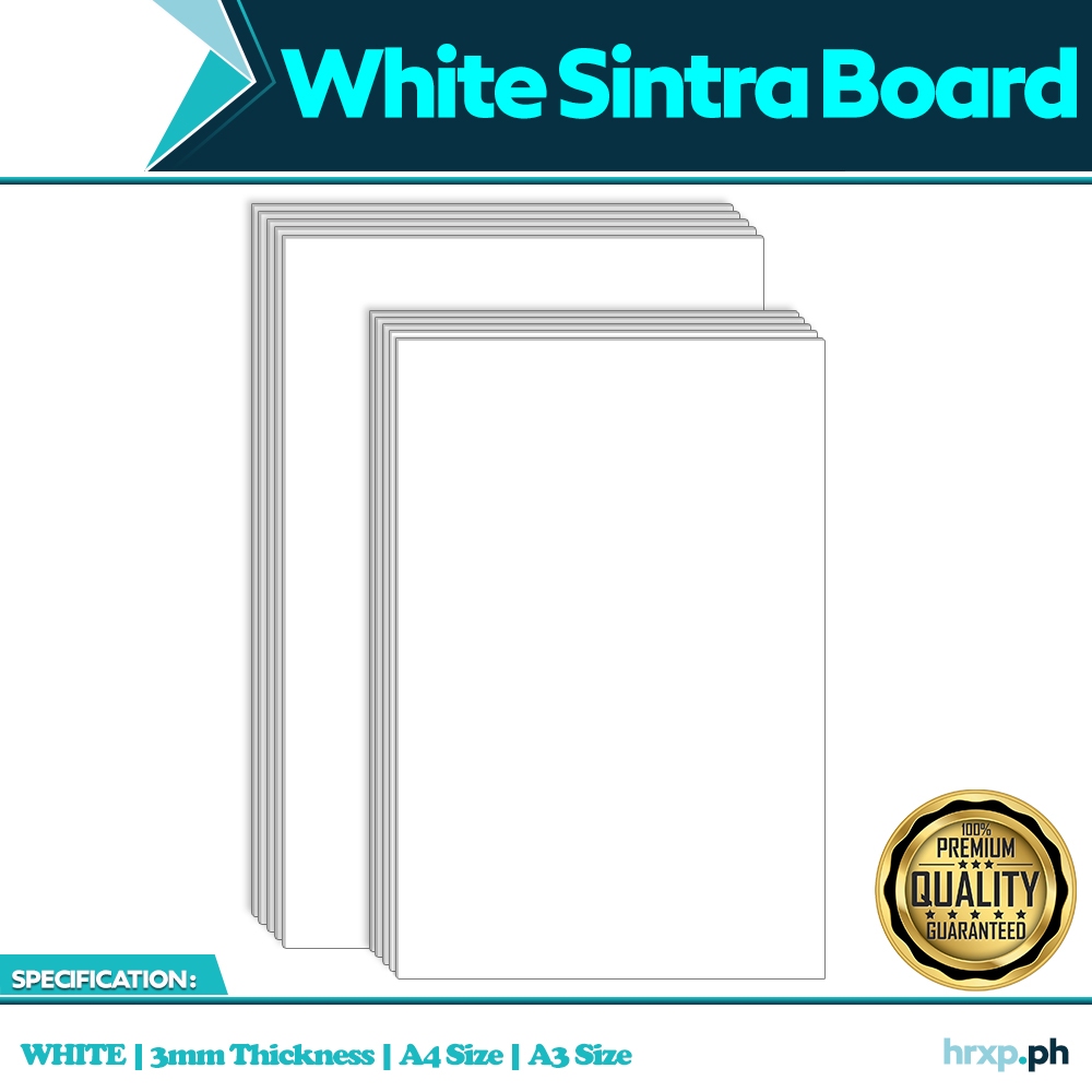 30pcs SINTRA Lite 3mm A4/A3 Size White SINTRA Board | Shopee Philippines
