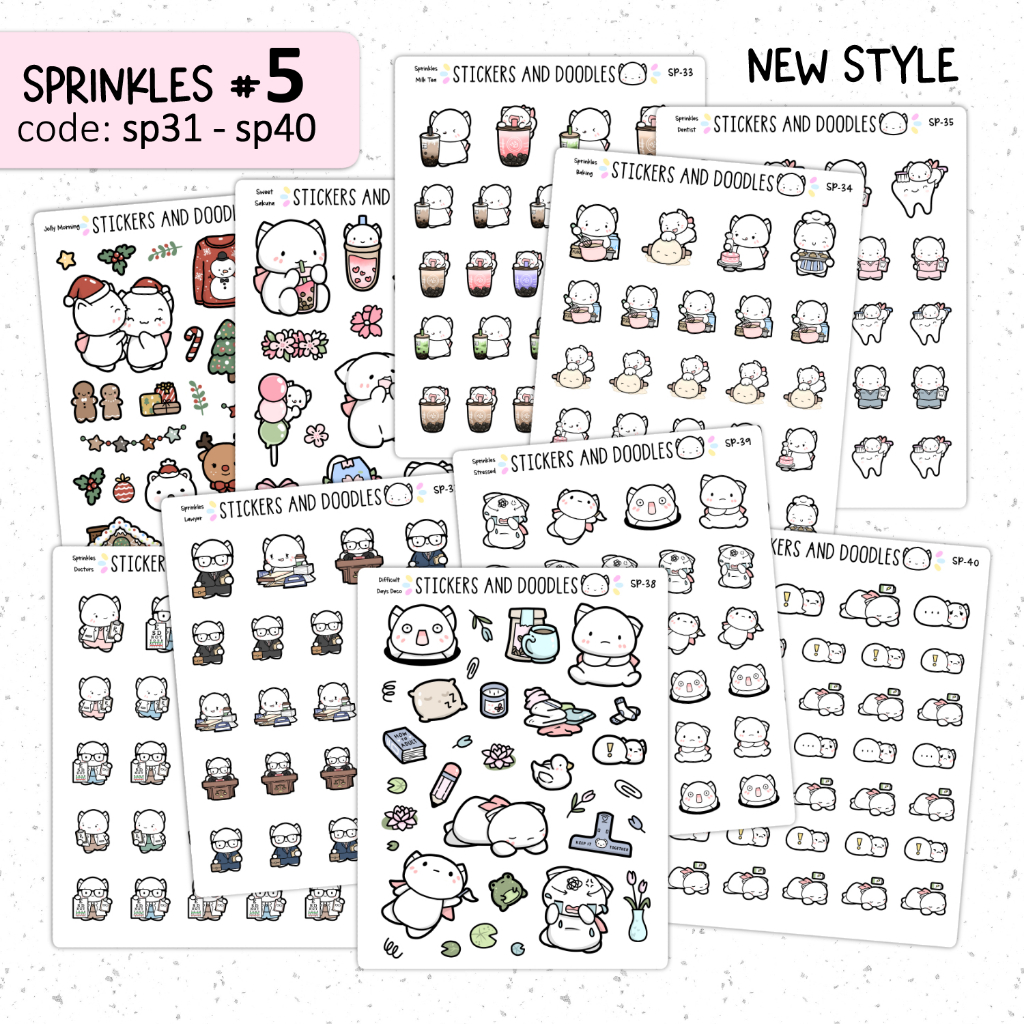 Sprinkles Plan Stickers #5 sp31 sp32 sp33 sp34 sp35 sp36 sp37 sp38 sp39 ...