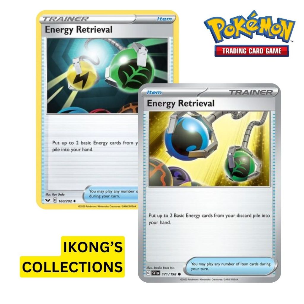 Energy Retrieval Original Playable Pokemon Cards Sword and Shield ...