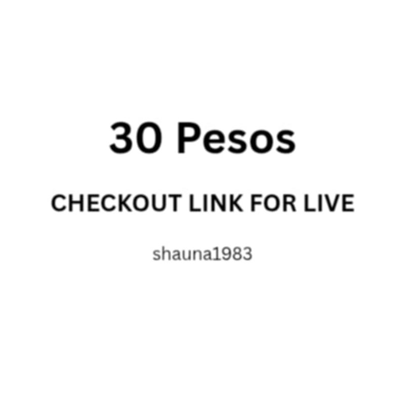 30 PESOS CHECKOUT LINK FOR LIVE | Shopee Philippines