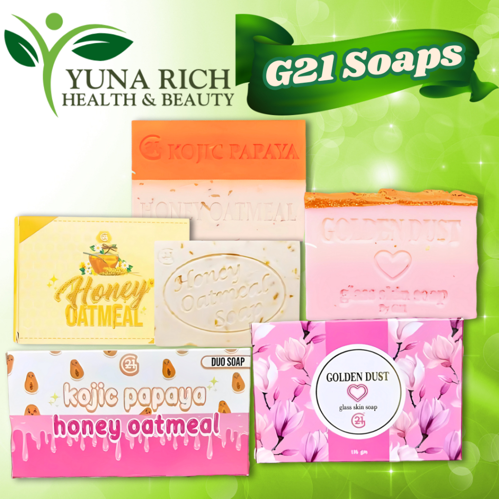 G21 COMBO SOAP - G21 Duo Kojic Papaya & Honey Oatmeal Duo + G21 Golden ...