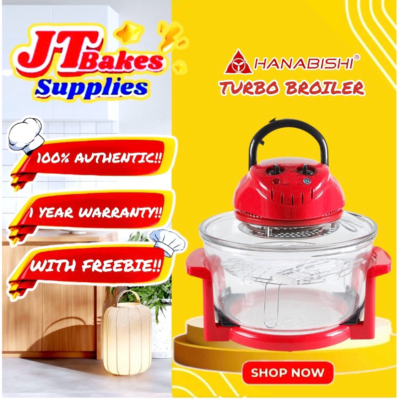 Hanabishi 7 in 1 Turbo Broiler with Tough Tempered Glass Pot HTB-128 ...