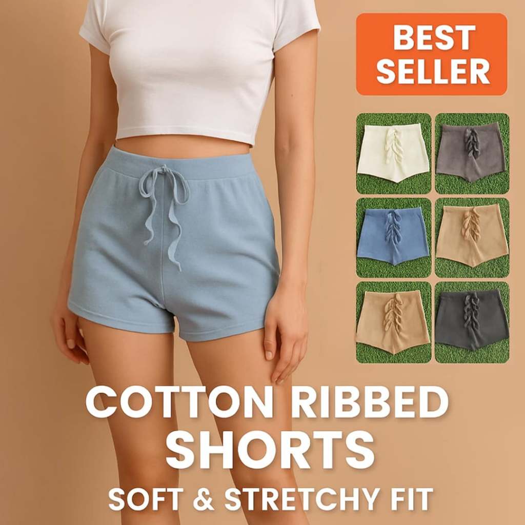 Calliah Chill Shorts High Quality Thick Ribbed Shorts | Shopee Philippines