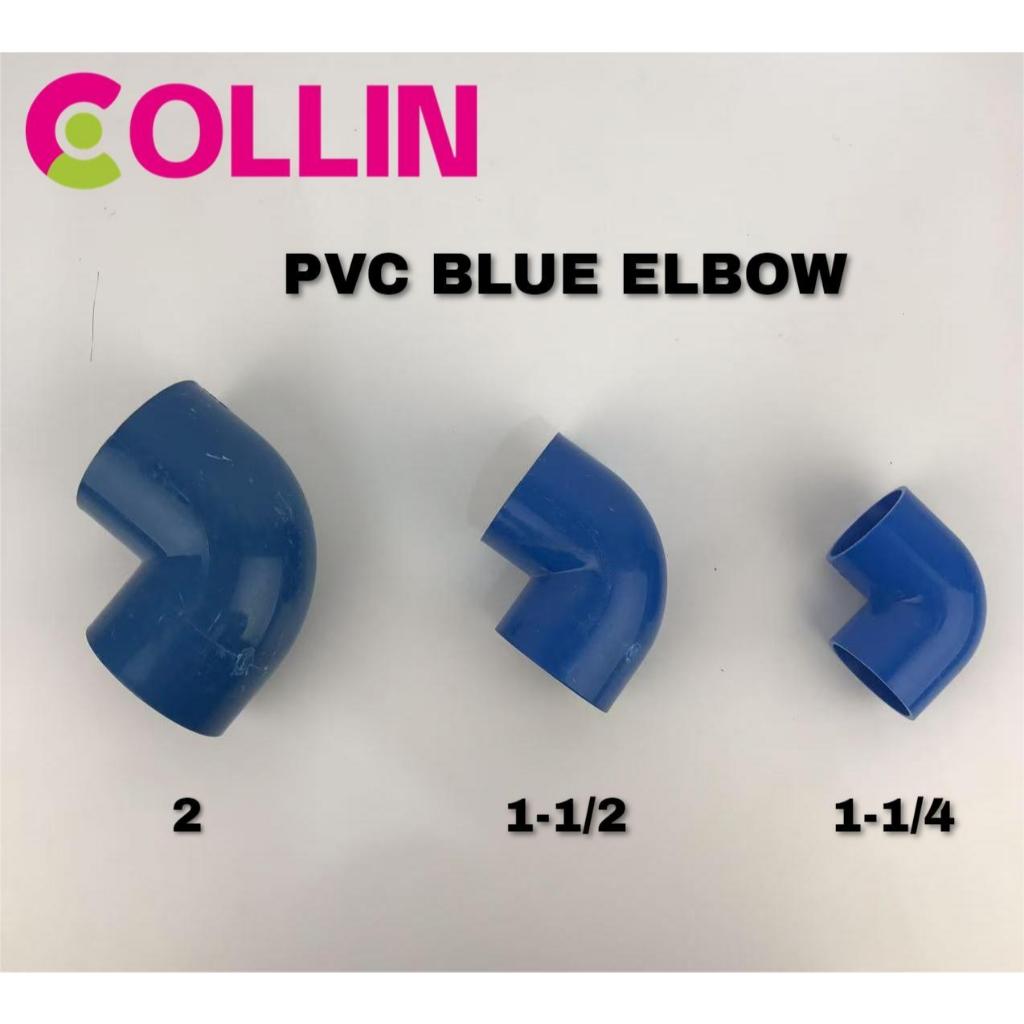 PVC BLUE ELBOW 1-1/4 1-1/2 2 PVC BLUE FITTINGS PIPE PUMP PARTS | Shopee ...