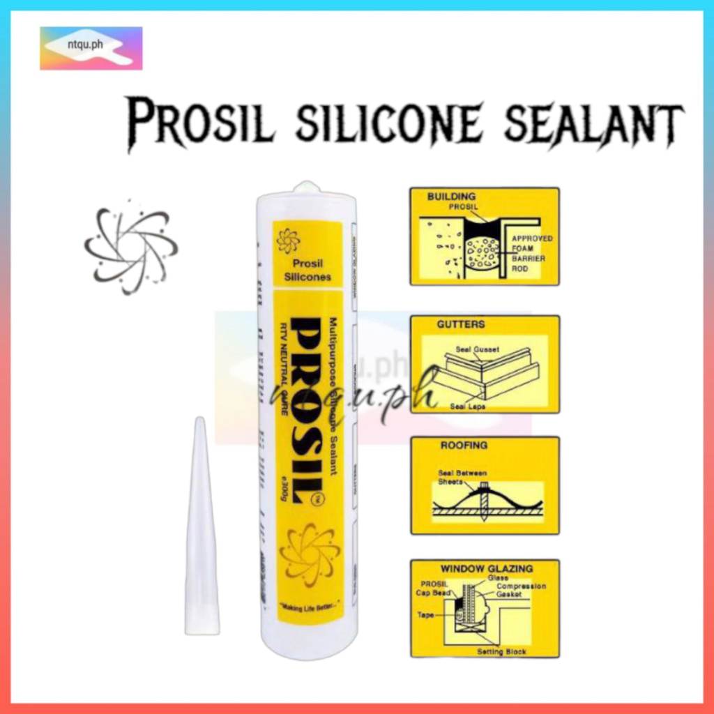 Prosil Multi-Purpose Silicone Sealant Neutral Cure White Black Clear ...