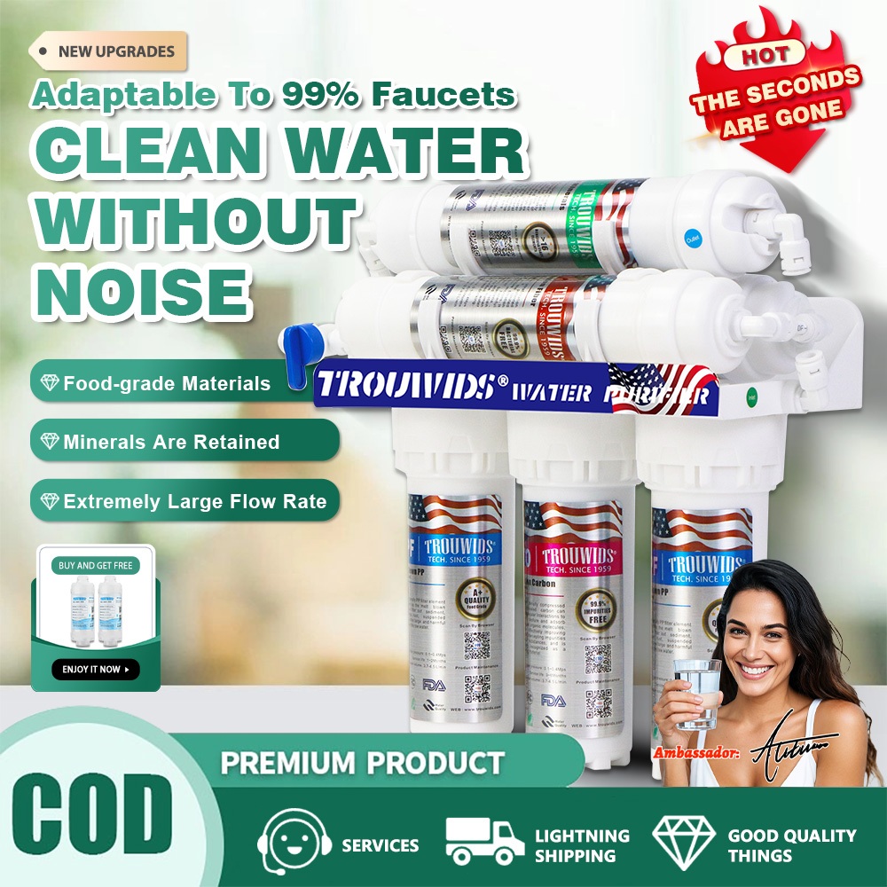 TROUWIDS Authentic Purified Water Filter Alkaline Water Filter Water ...