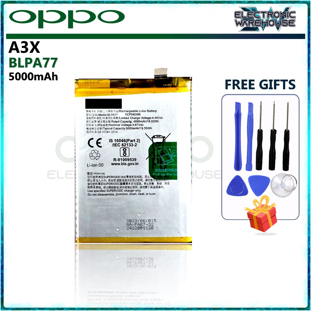 Battery for Oppo A3x CPH2681 | BLPA77 | Shopee Philippines