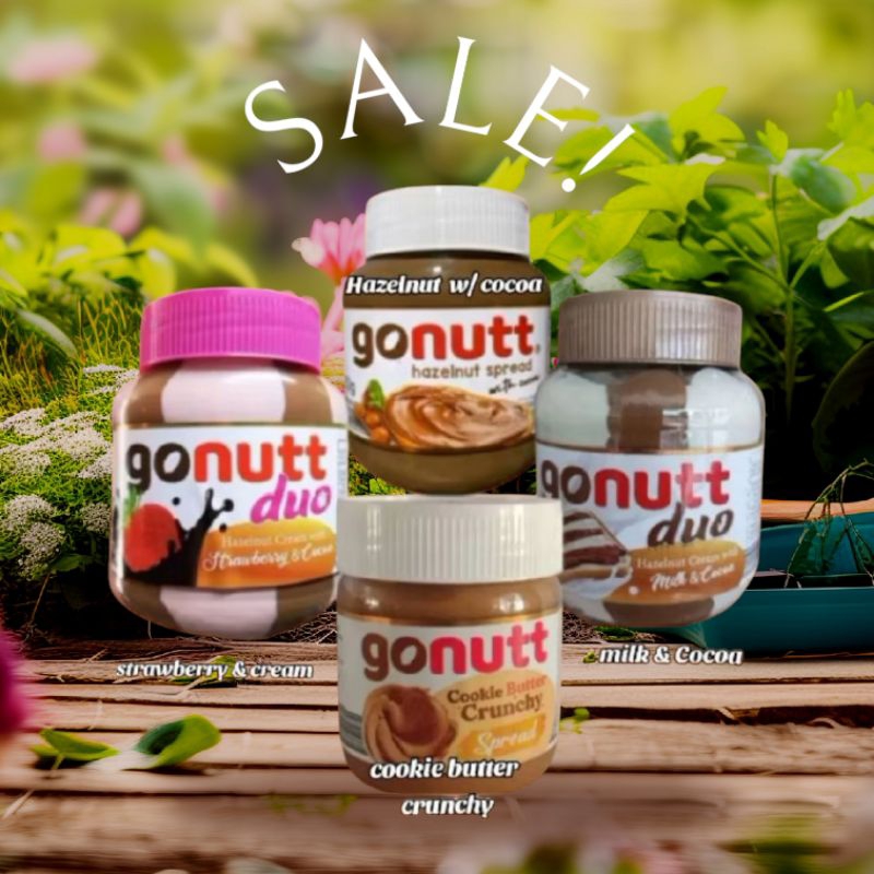 GONUTT DUO SPREAD 350g Hazelnut spread | Strawberry& Cocoa | milk and ...