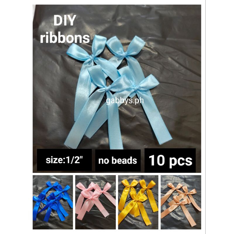 DIY No beads 1/2" Ribbons 10 pcs/pack | Shopee Philippines