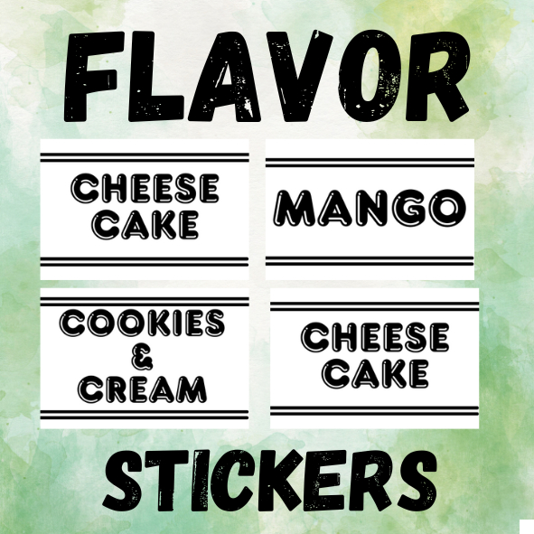 100 PCS GRAHAM BAR FLAVOR ONLY STICKERS ICE CREAM NEGOSYO BUSINESS ...