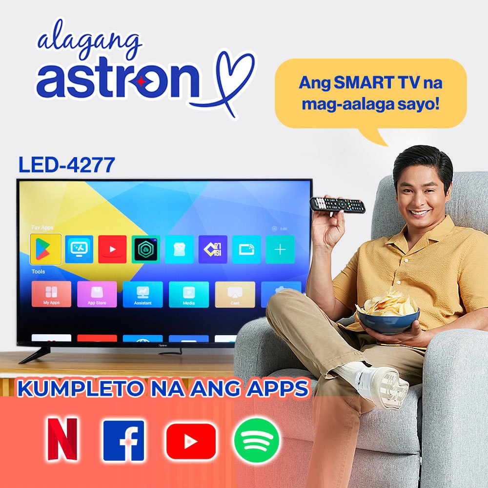 Astron LED4277 40 Inch Smart TV - Full HD | Netflix & Youtube | Screen ...