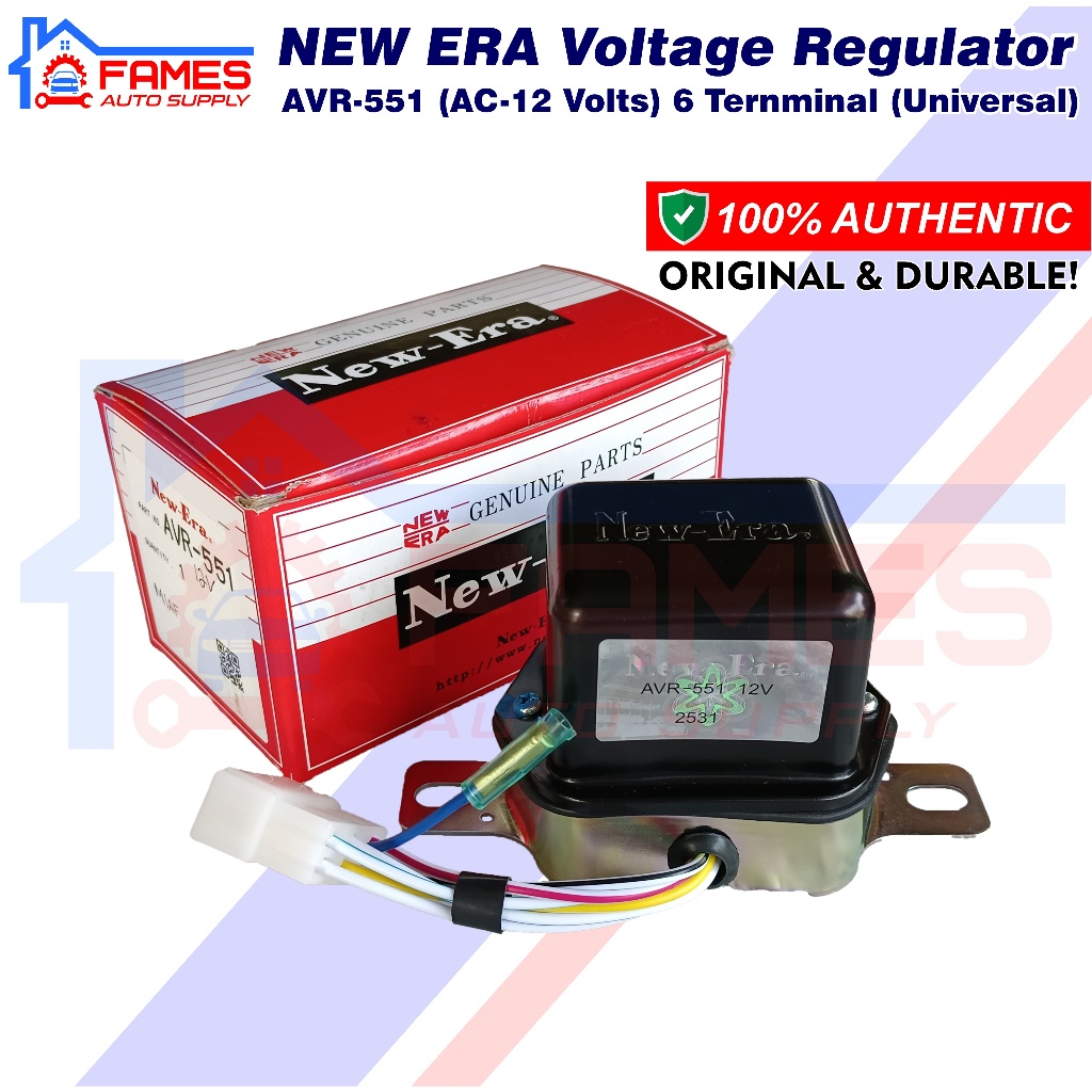 NEW ERA ALTERNATOR VOLTAGE REGULATOR AVR-551 (12V) | Shopee Philippines
