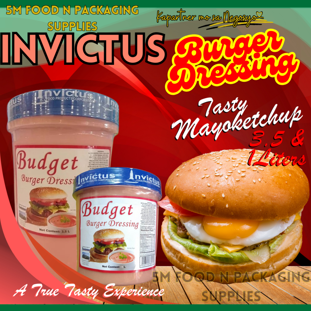 Burger Dressing Budget Mayoketchup for Burger Fries Cafe Restaurant ...