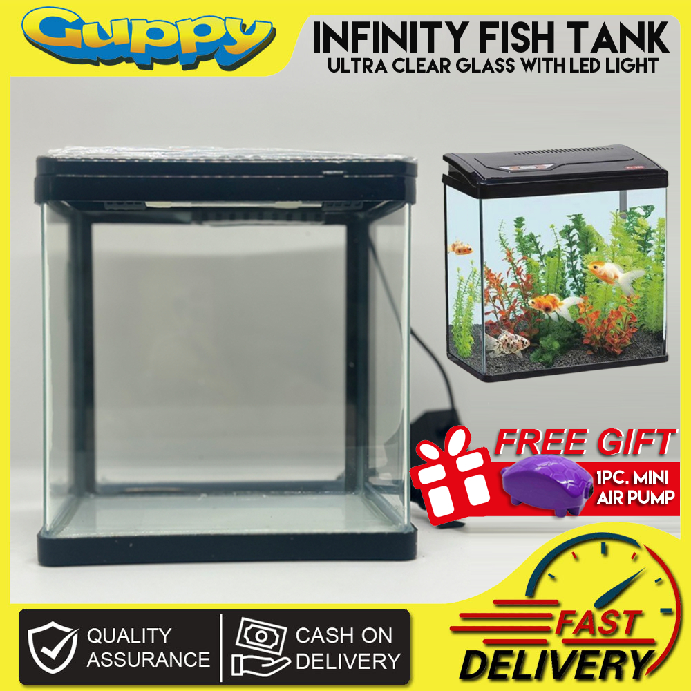 INFINITY FISH TANK AQUARIUM WITH LED LAMP AND MOTOR PY200 PY240 PY300 ...
