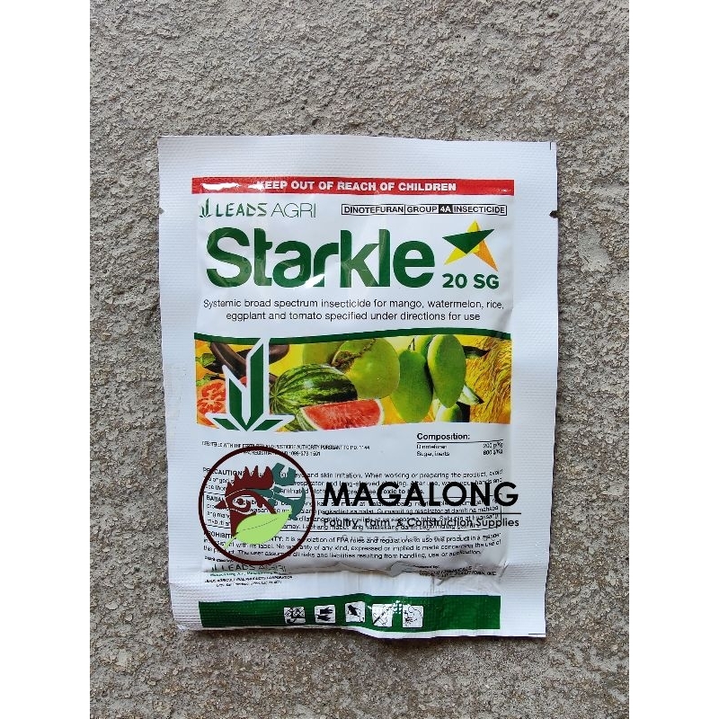 STARKLE INSECTICIDE 20 SG DINOTEFURAN - 25 Grams LEADS AGRI | Shopee ...