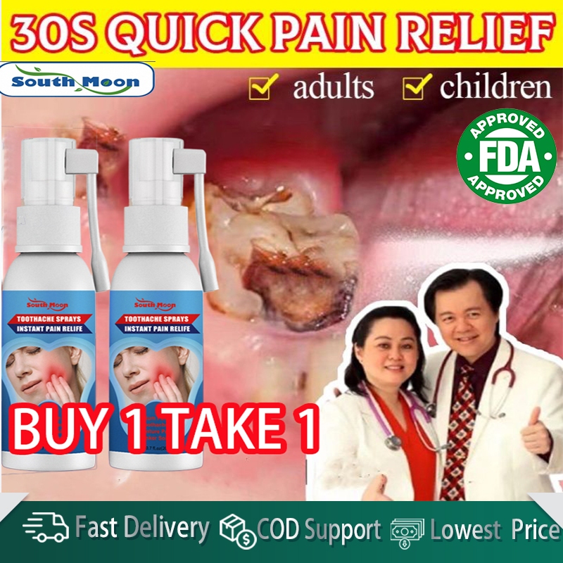 BUY1 TAKE 1 South Moon Toothache Spray Instant Pain Relief Oral spray ...