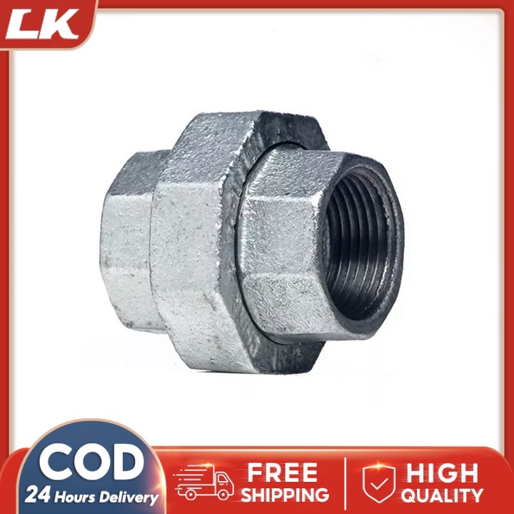 Mech Galvanized Iron GI Union Patente 1/2" / 3/4" / 1" / 1-1/4" / 1-1/2 ...