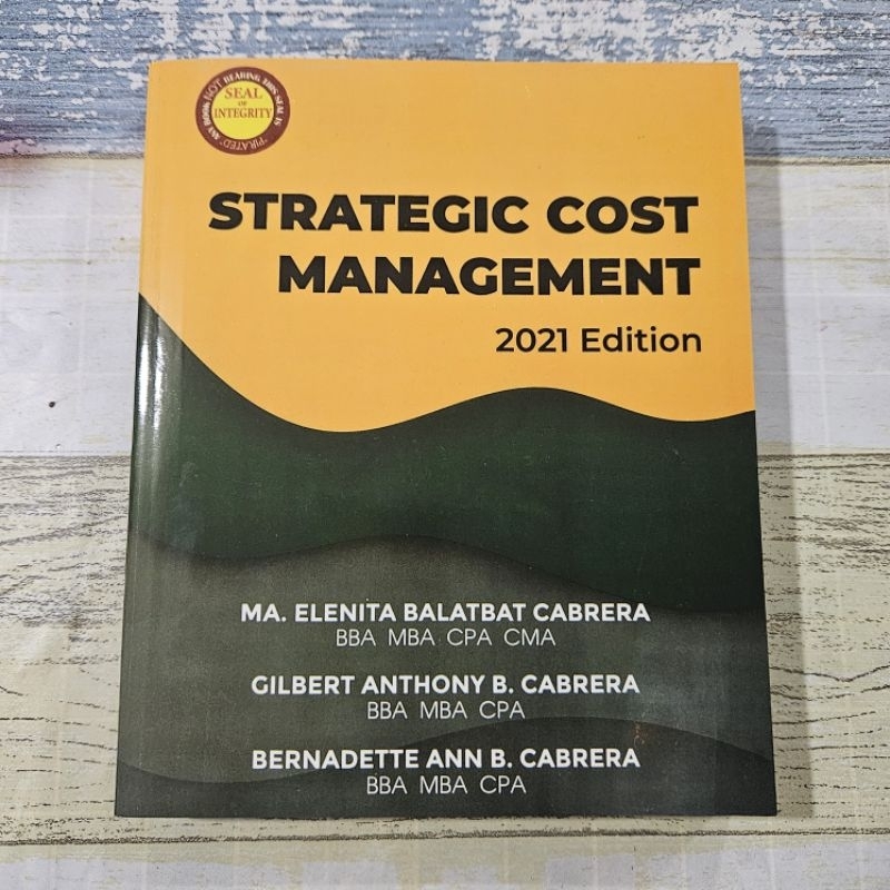 Strategic Cost Management 2021 edition By: Cabrera | Shopee Philippines