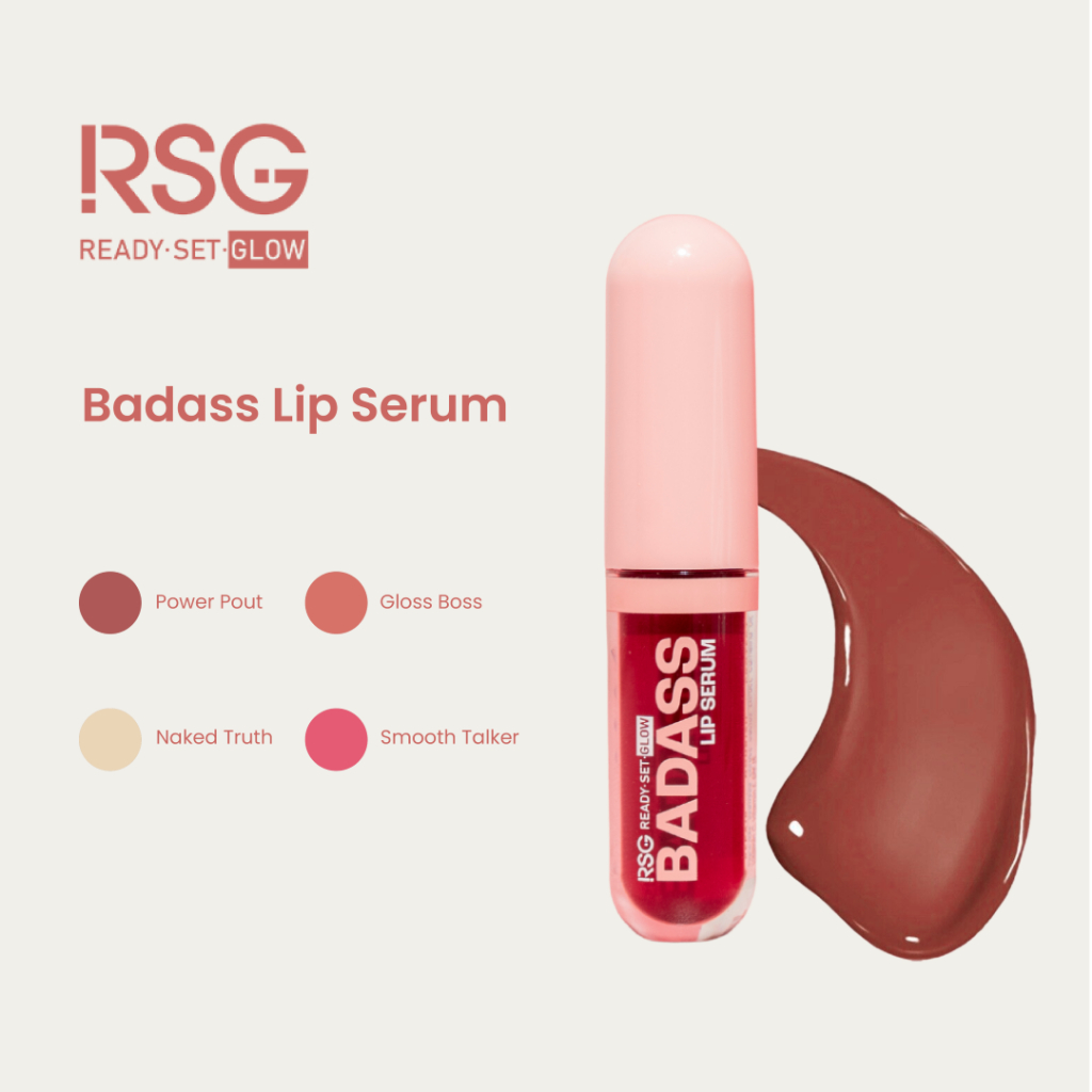 Ready Set Glow RSG Badass Lip Serum l Lip Sunscreen SPF15 l Lip balm ...